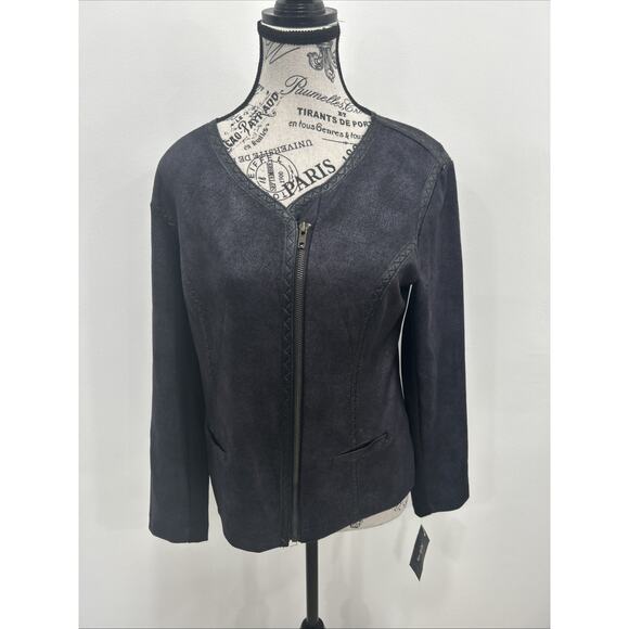 Style&co. | Jackets & Coats | Nwt Style Co Faux Leather Moto Ribbed ...